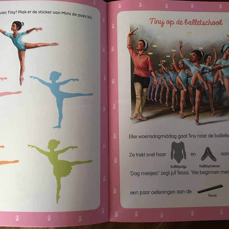 sticker book Tiny on ballet